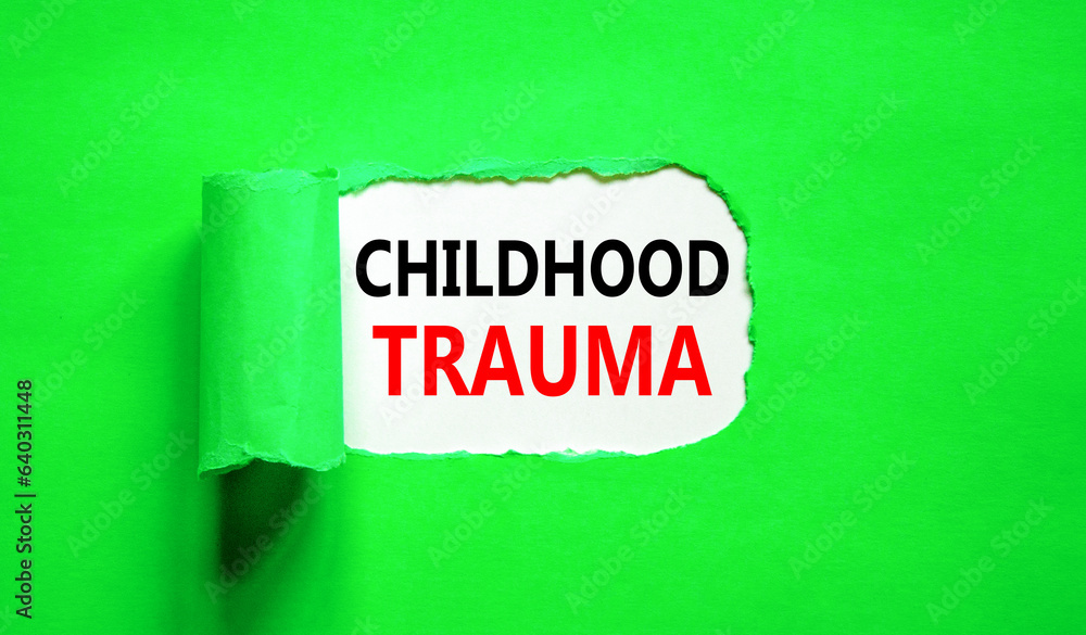 Childhood trauma symbol. Concept words Childhood trauma on beautiful ...