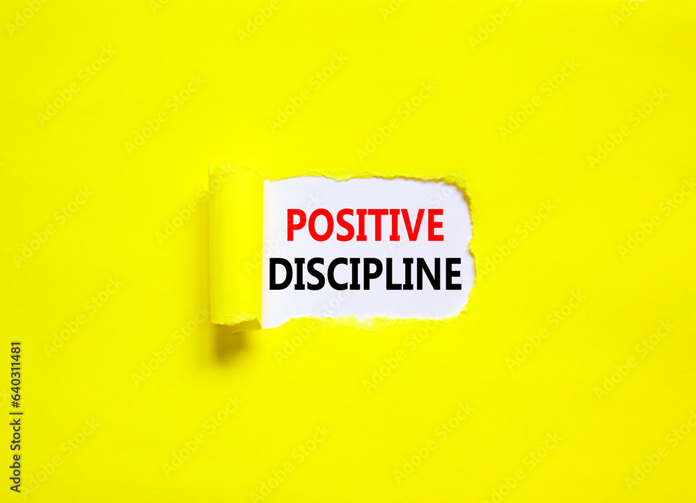 Positive discipline symbol. Concept words Positive discipline on ...