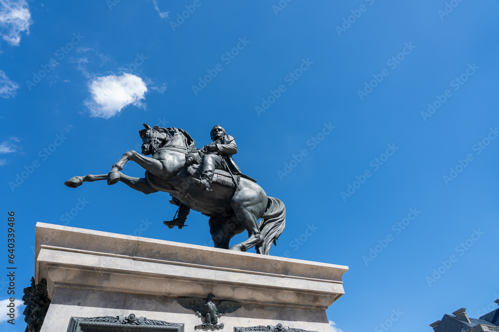Rouen, France - 20 08 2023: Monument dedicated to Napoleon Bonaparte ...