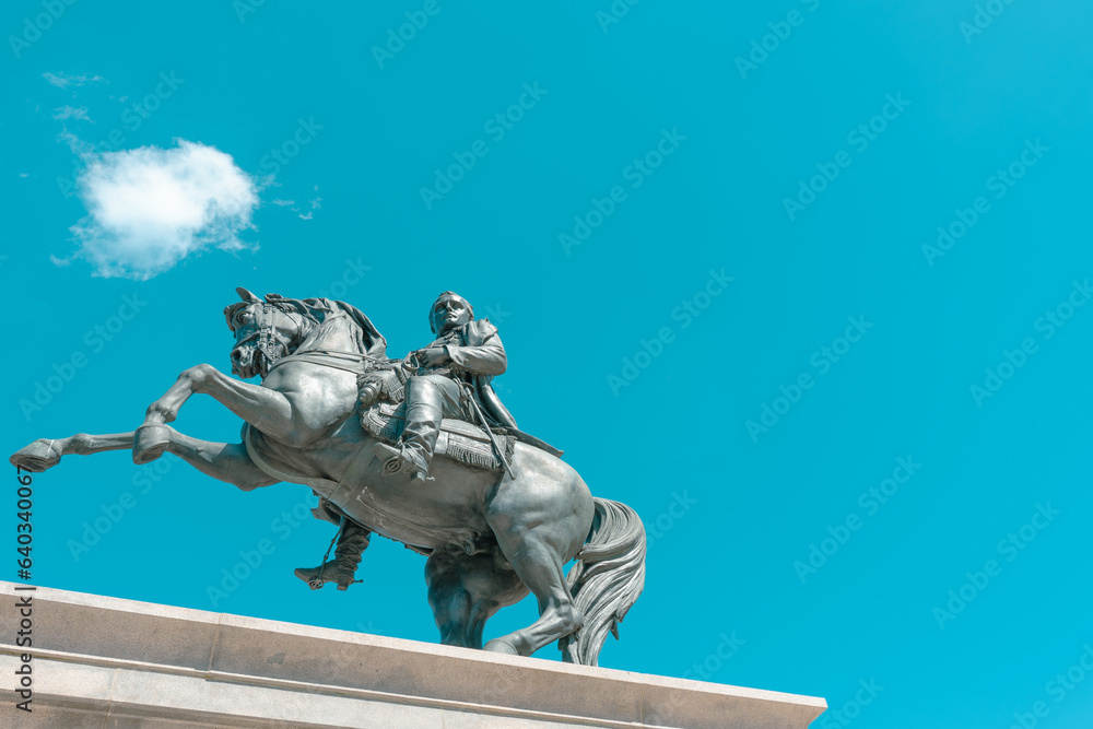 Rouen, France - 20 08 2023: Monument dedicated to Napoleon Bonaparte ...