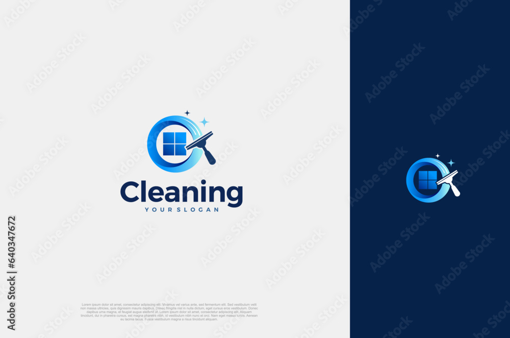Professional Modern logo cleaning company design window cleaning ...
