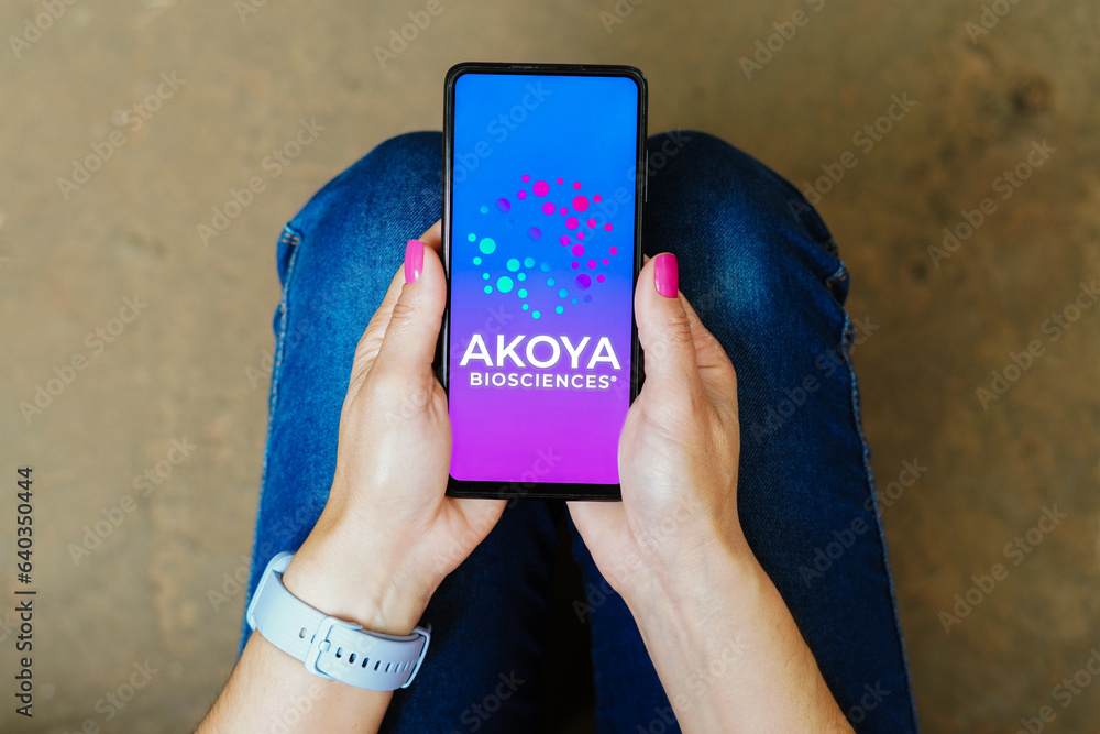 August 28, 2023, Brazil. In this photo illustration, the Akoya ...