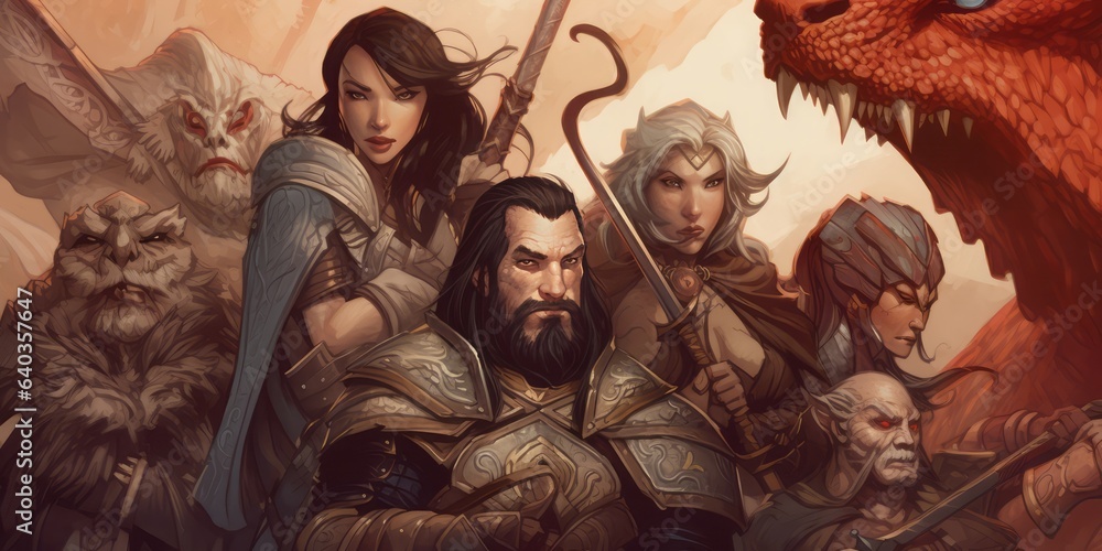 Fantasy Heroes Wielding Drawn Weapons in a Hyper-Realistic World ...