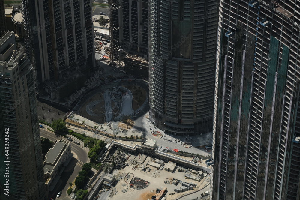 A high-rise development project with various skyscrapers at different ...