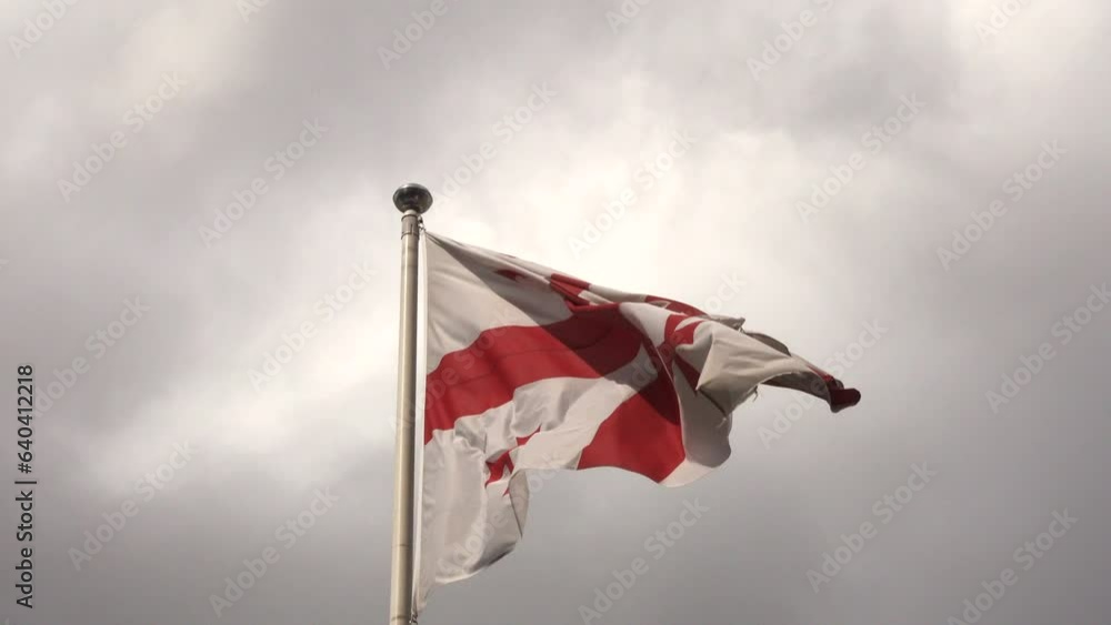 The flag of Georgia, also known as the five-cross flag, is one of the ...