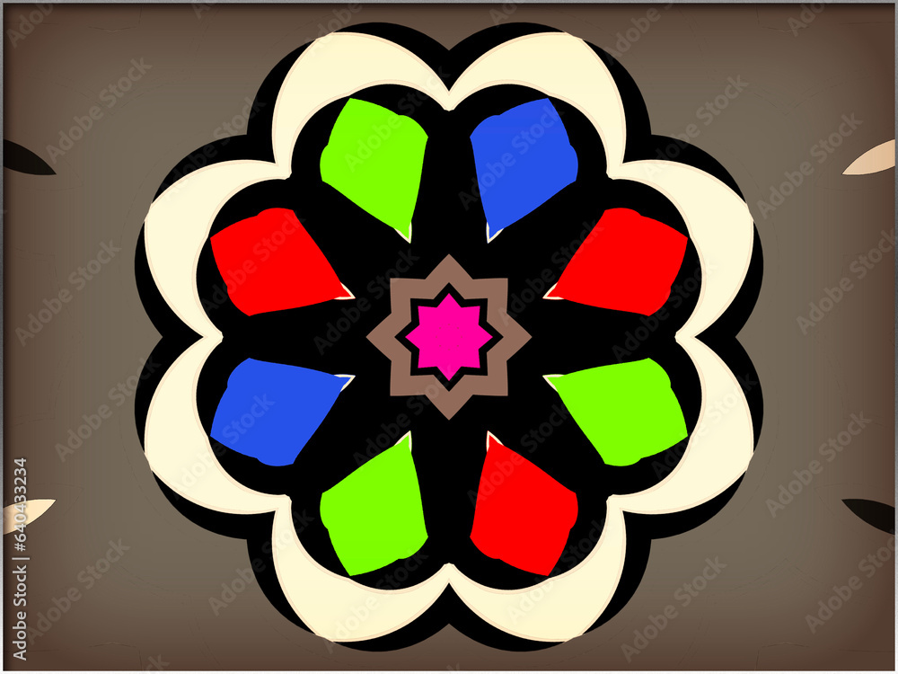 Abstract, Multiple Circular Shapes, 3d Patterns, and Colours, within a ...
