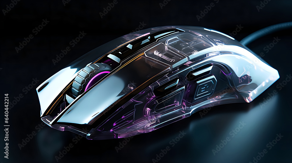 concept of a futuristic Esports super gaming mouse Stock Illustration ...