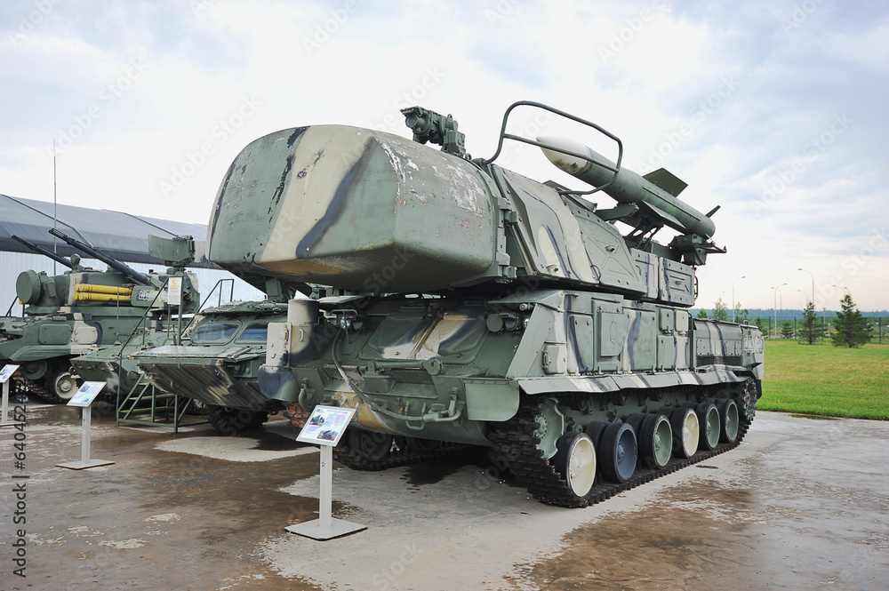 Buk-m1 anti-aircraft missile system in the military museum in Kubinka ...