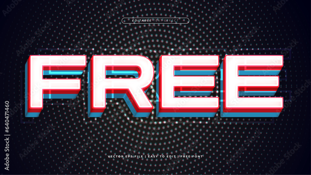 Editable Free text effect in 3d style. Suitable for brand or business ...