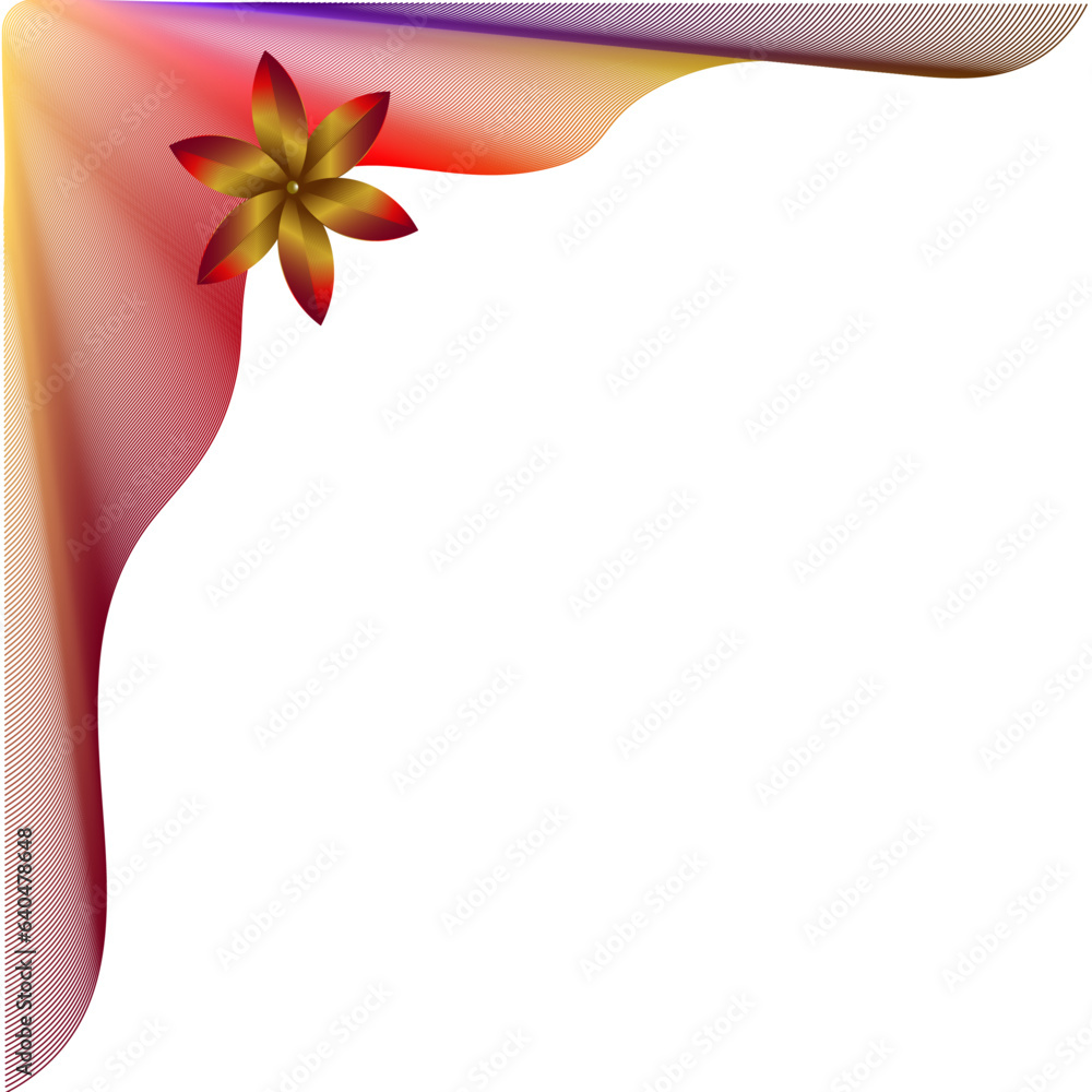 Vector Left Corner Border Stock Vector | Adobe Stock