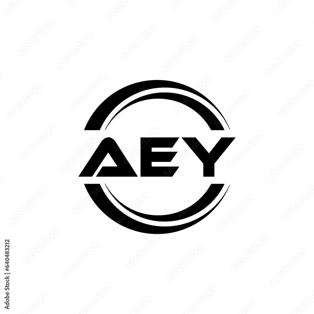 AEY letter logo design with white background in illustrator, vector ...