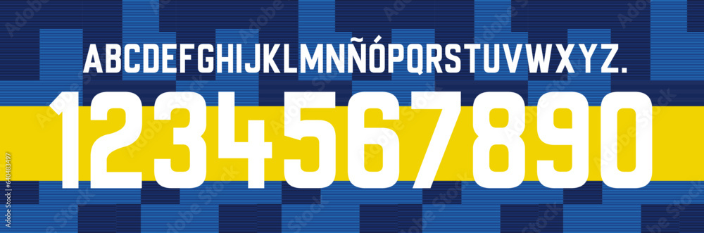 font vector team 2023 - 2024 kit sport style font, Ozymandias1927 Αφίσα ...