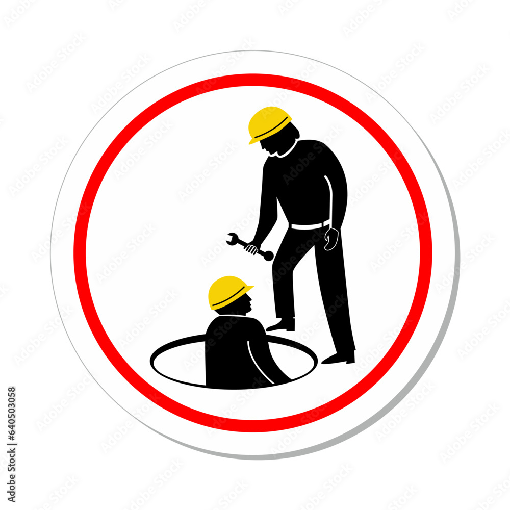 ISO Prohibition Circular Sign: Confined Space, Restricted Area Symbol ... ISO Prohibition Circular Sign: Confined Space, Restricted Area Symbol ...