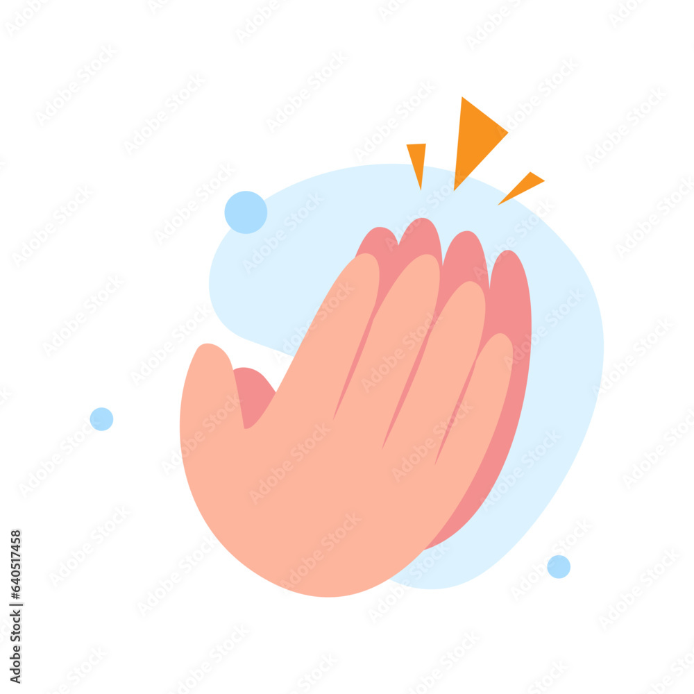 applause gesture concept illustration flat design vector eps10. simple ...