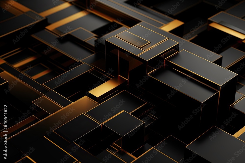 Rich Dual Tones in Isometric Grandeur Background - Parallel Mirrored ...