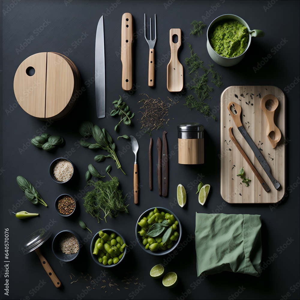 Eco-friendly kitchen essentials. Reusable beeswax wraps, and stainless ...