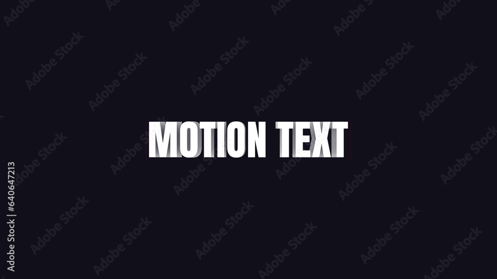 Minimal Motion Text Stock Template | Adobe Stock