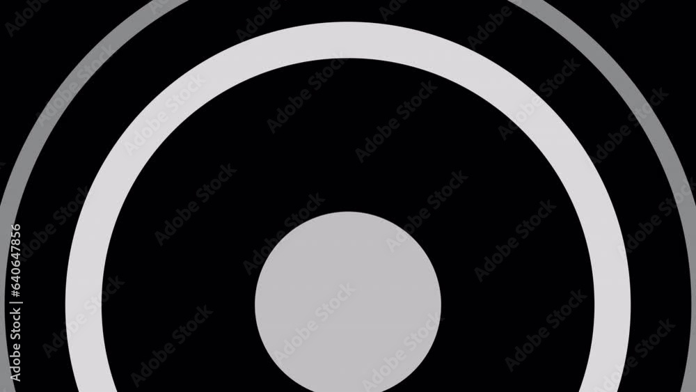 Transition set of spreading circle lines from the bottom with alpha ...