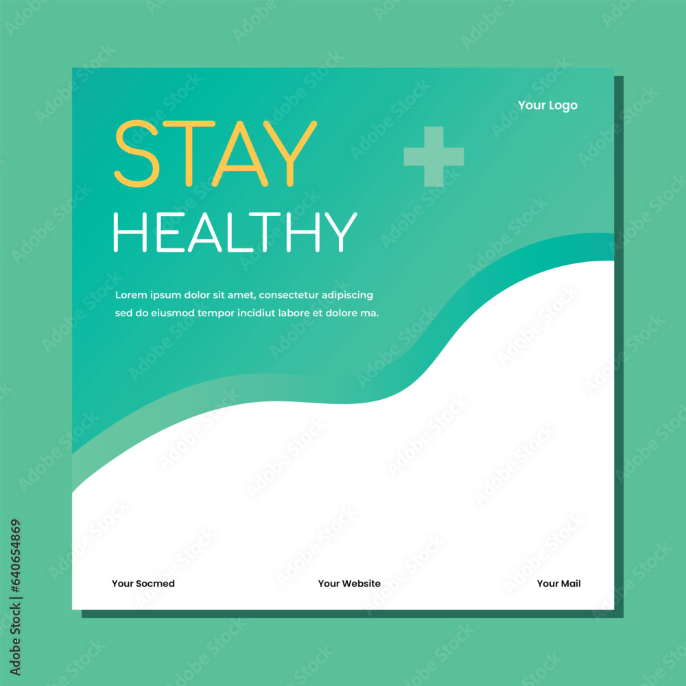 Medical Social Media Post Template, Healthcare Social Media Banner ...