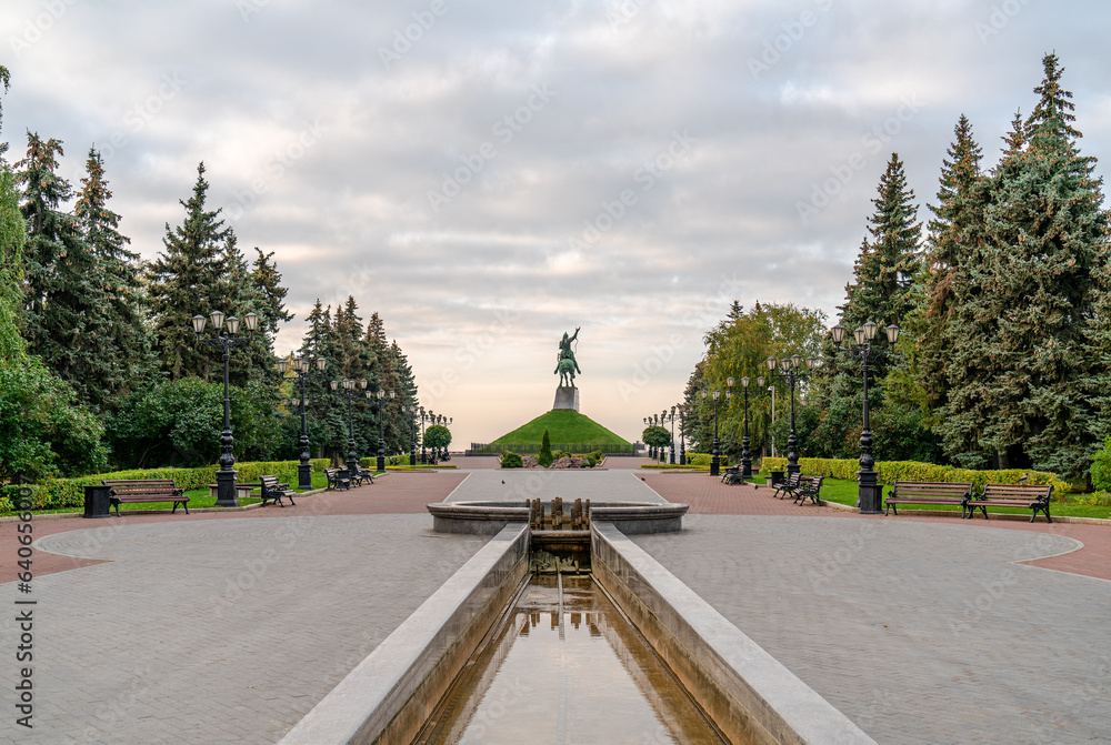 Ufa, Russia - September 28, 2022: Monument to S. Yulaev. To the ...