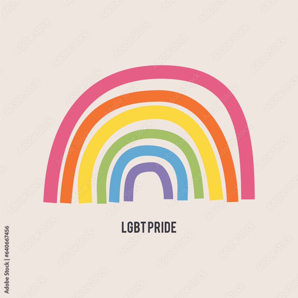 LGBTQ Pride Rainbow Flag. LGBT Community Design - Pride. Stock Vector ...