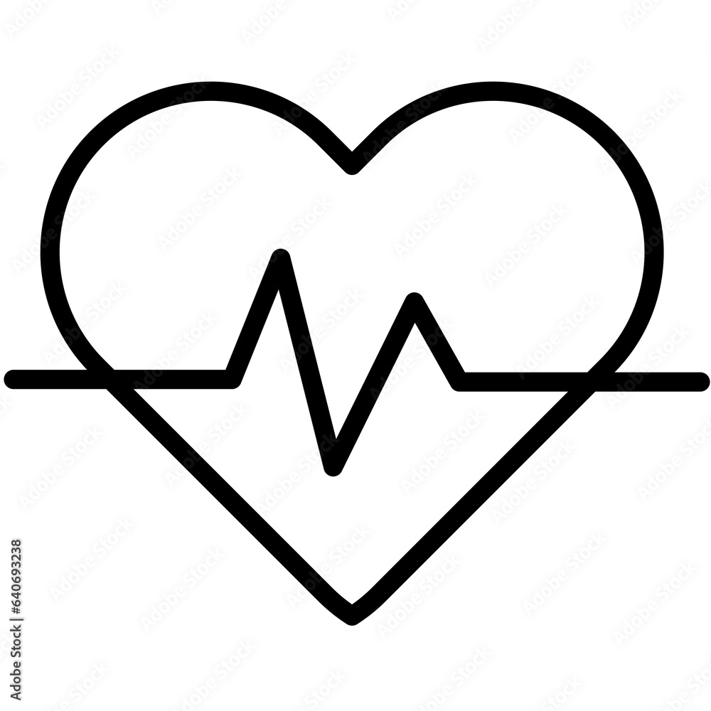 Digital png illustration of heart with chart on transparent background ...