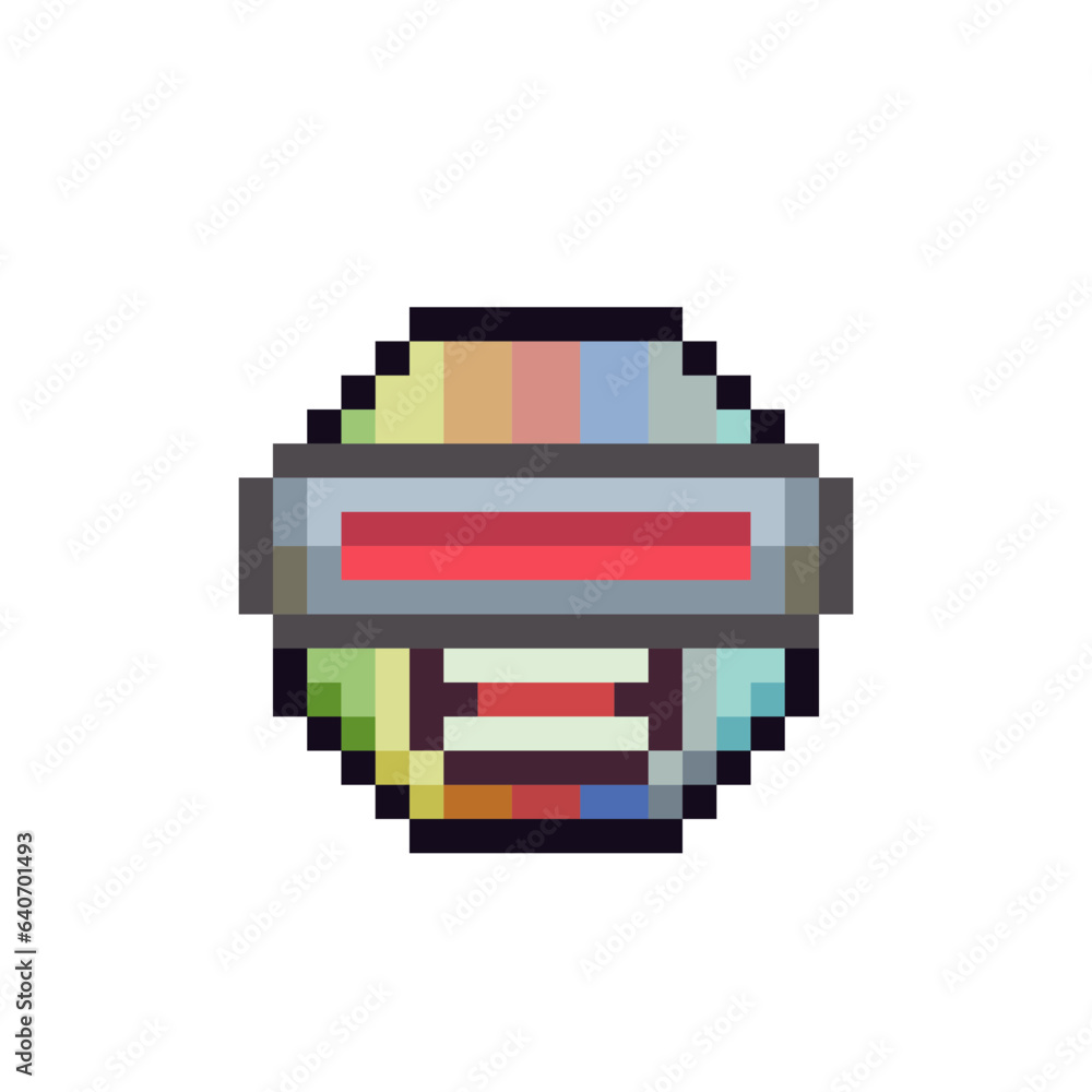 Rainbow smiley robot modern VR glasses emoticon, virtual reality helmet ...