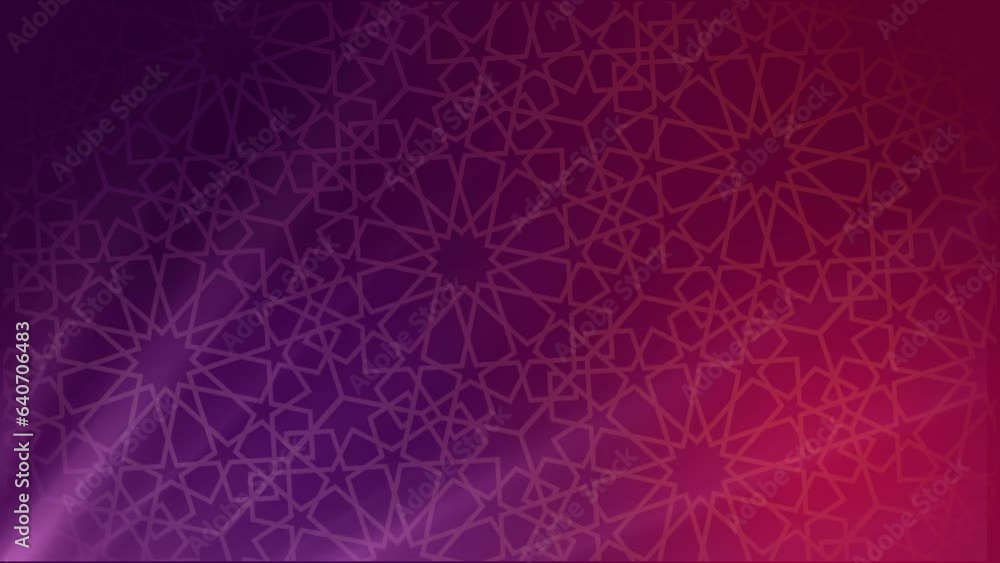 Colorful Animated Arabic Middle Eastern Background with Islamic pattern ...