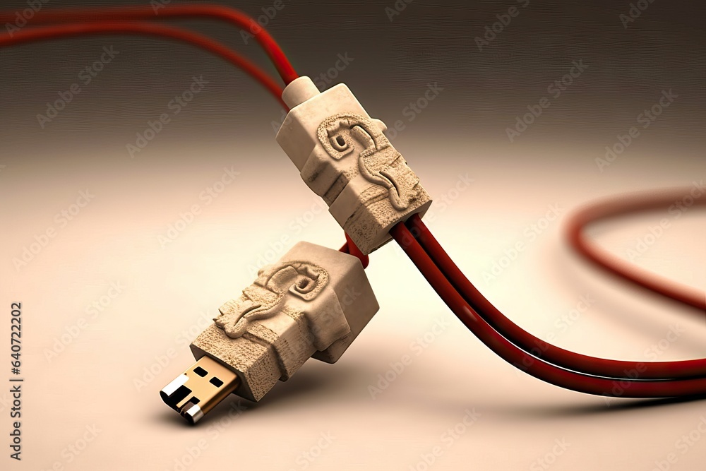 connect abstract network human pull wire people datum people cable ...