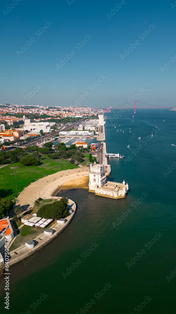Paisagem Portugal Torre de Belém Fortaleza Portuguesa Rio Tejo Ponto ...
