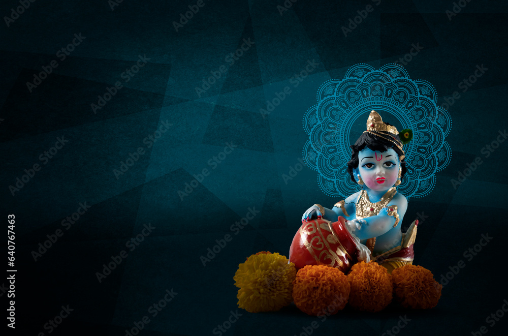Lord Krishna Indian God Janmashtami festival holiday, Happy Krishna ...