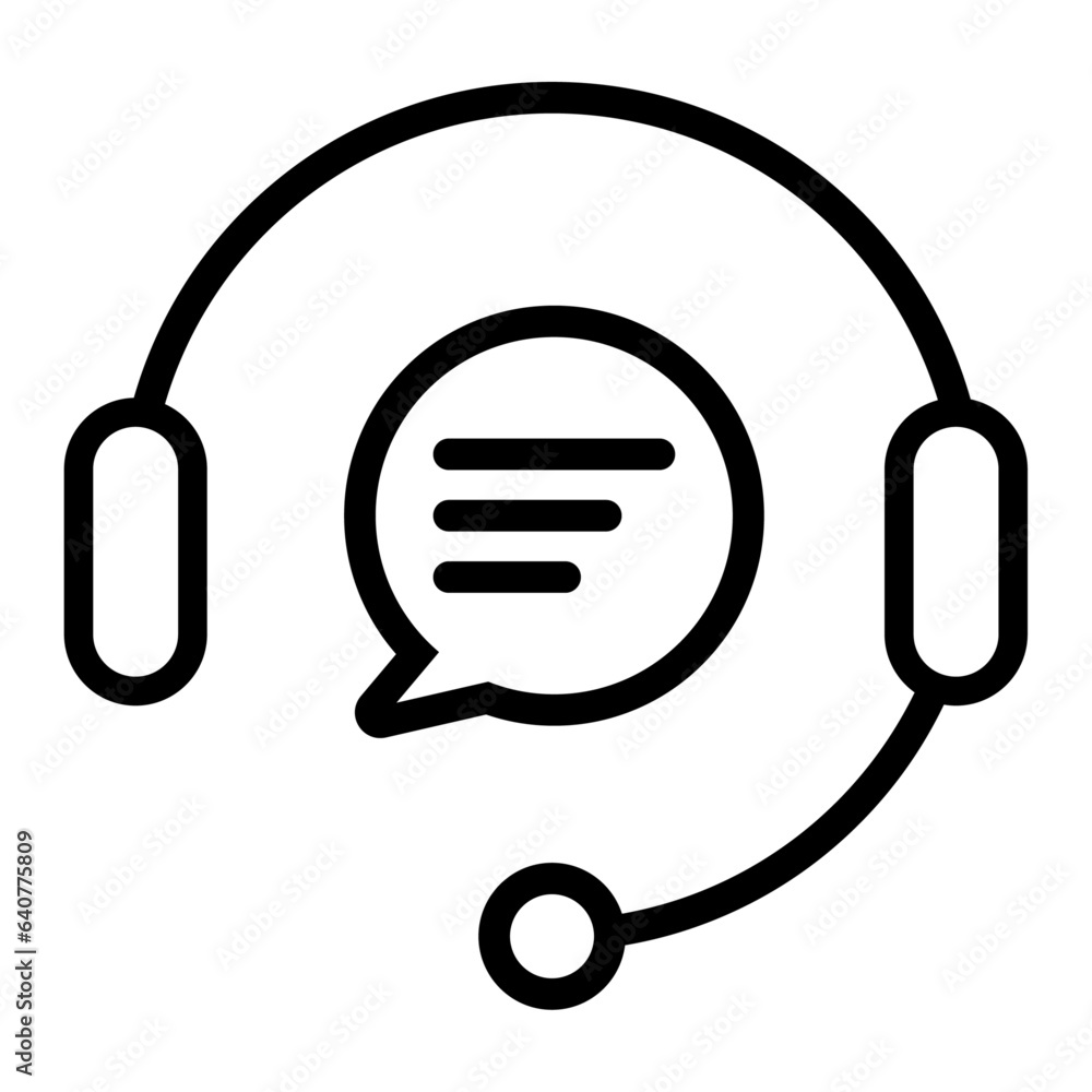 Online meeting call speech dialog simple flate icon in black color on ...