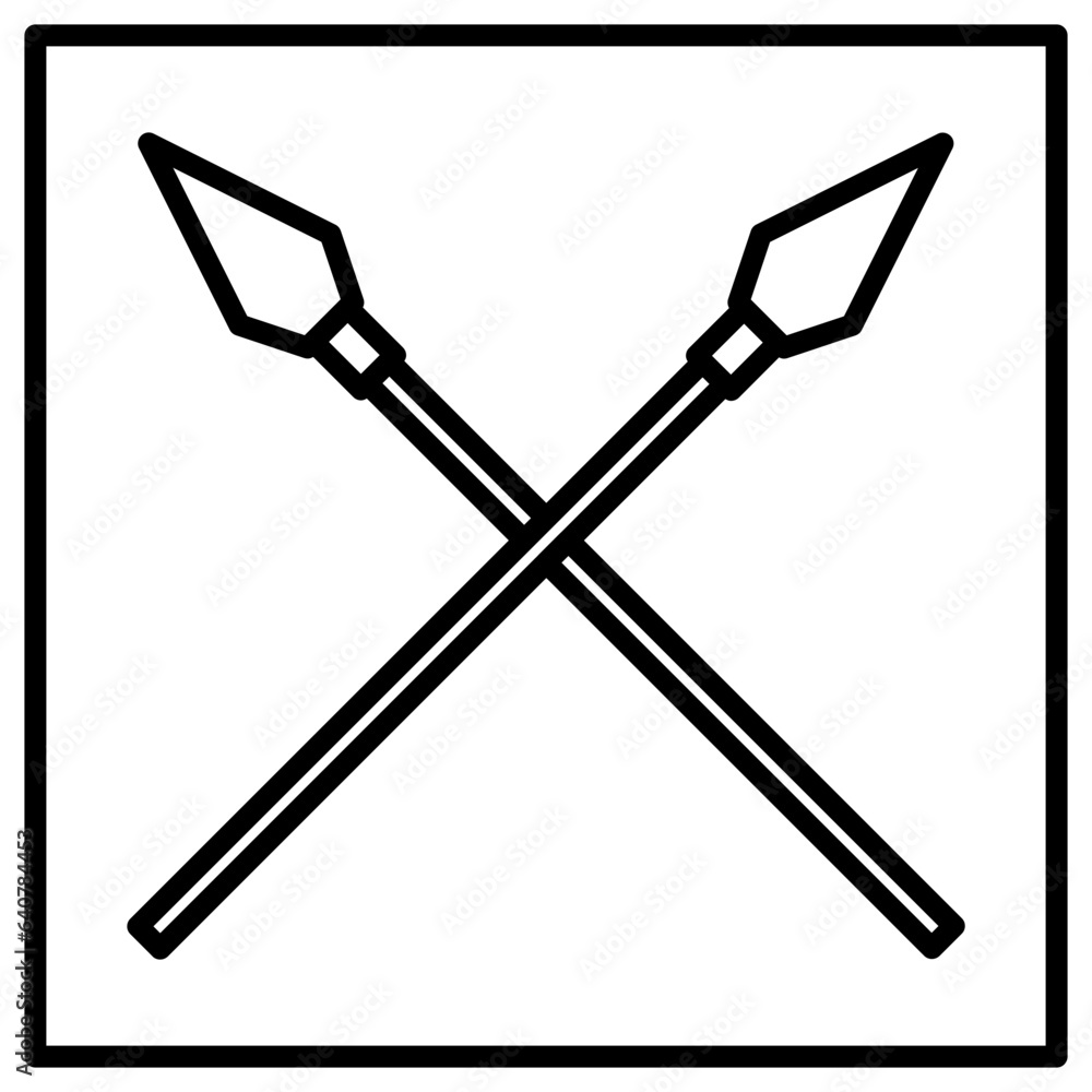spear icon, spear vector,spear, isolated, vector, illustration, design ...