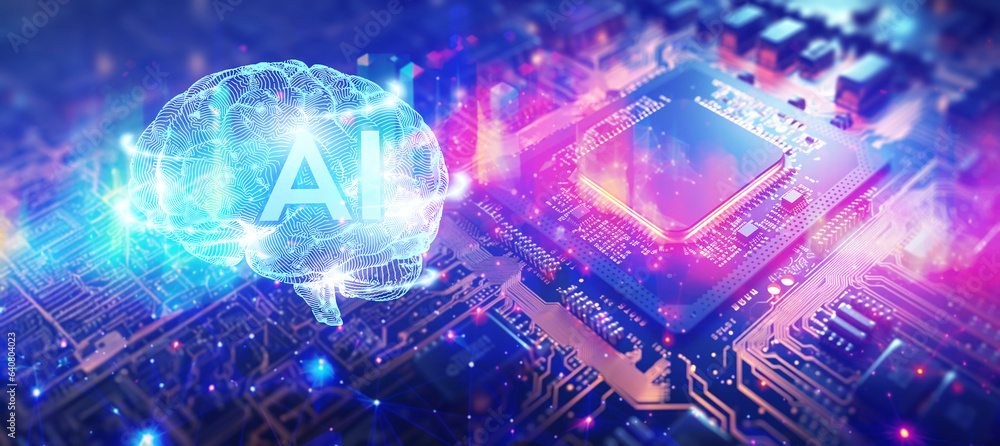 Highly detailed technology texture, AI supercomputer Chrome, insane ...