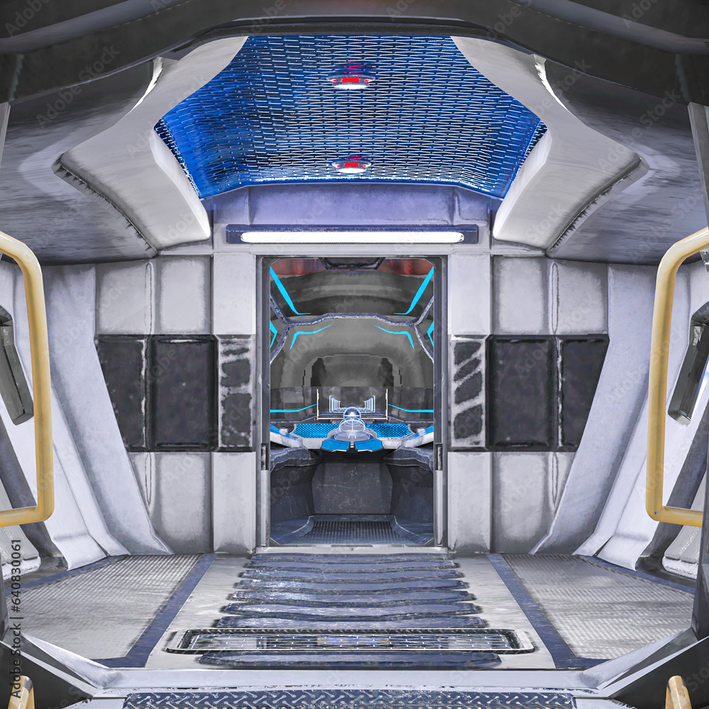 close up on the cargo war aircraft is landed with rear ramp and cockpit ...