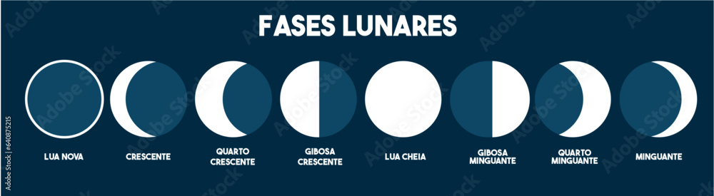 FASES DA LUA, FASES LUNARES, LUA, LUA CHEIA, LUA NOVA, QUARTO CRESCENTE ...