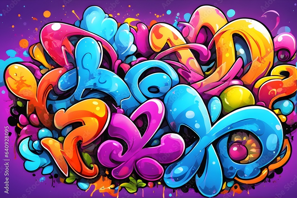 Cartoon Graffiti Wallpaper, Cartoon Graffiti Background, Cartoon ...
