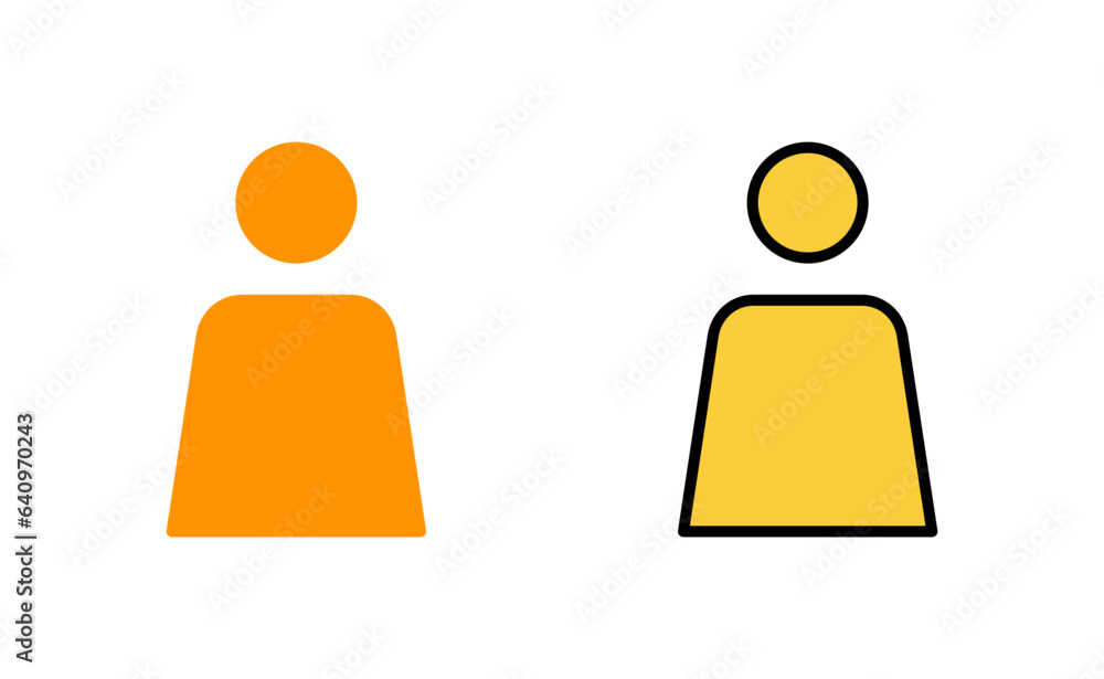 User Icon set for web and mobile app. person sign and symbol. people ...