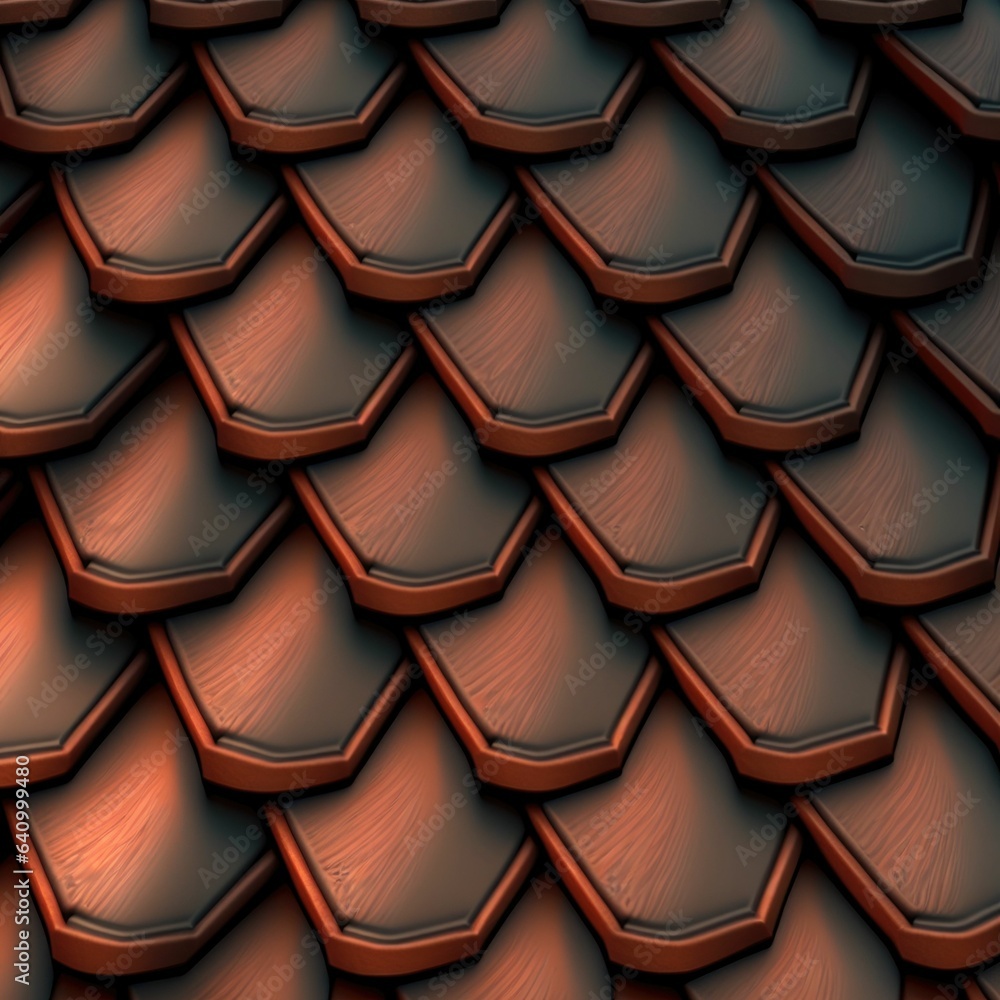 Seamless Rectangular Rooftile Design with Stylish Stylization for ...