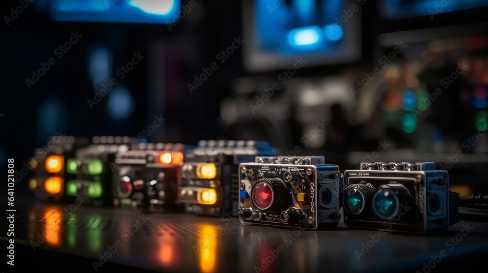 Foto de Dynamic Night Scenes: Vibrant Street Lights, Lively City ...