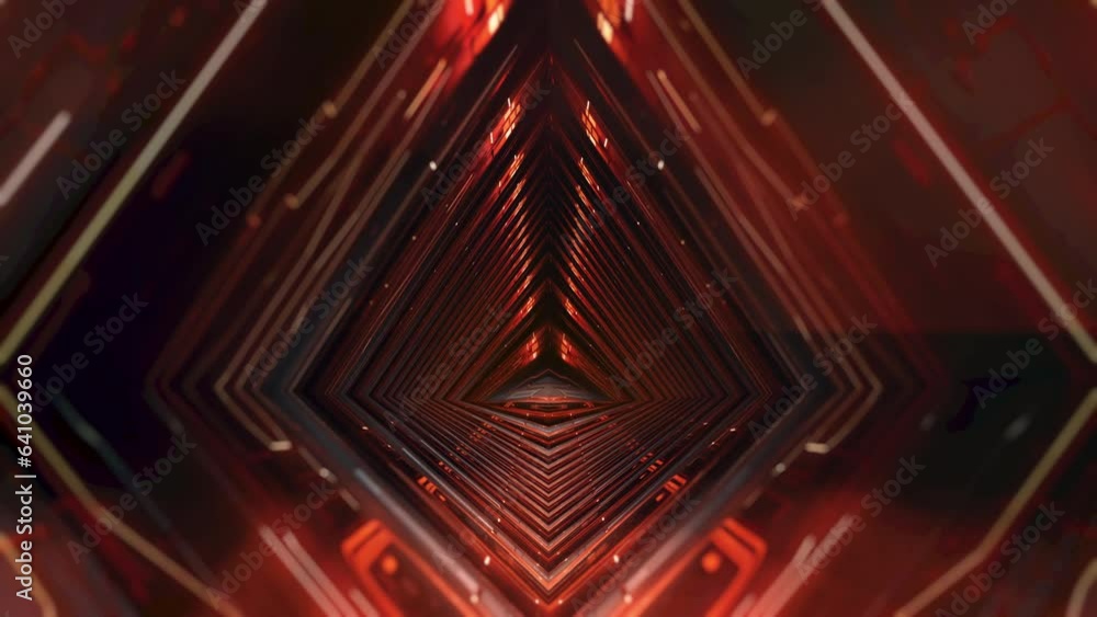 Tunnel Diagram of neon light circuit on technology background with ...