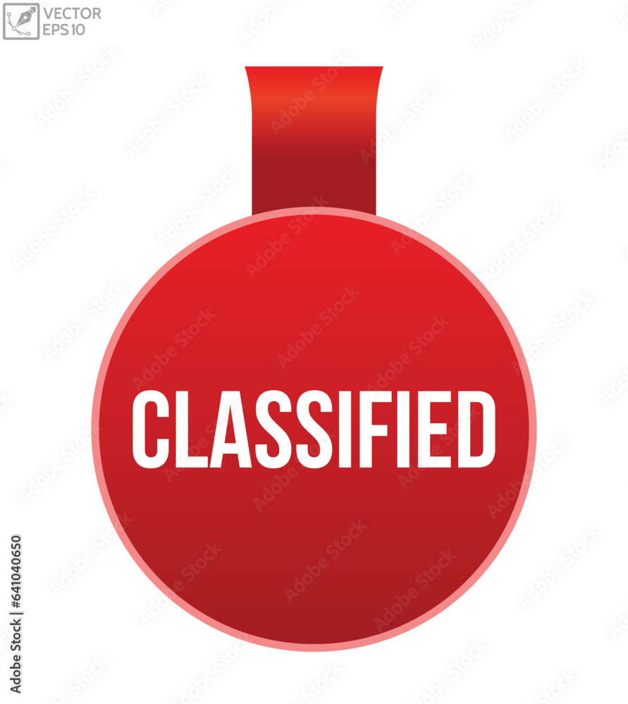 Classified banner design, Isolated on white background. Stock Vector ...