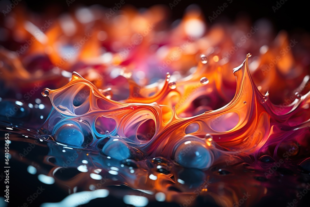 Amazing Transformations showcased in a dynamic artwork. Metamorphosing shapes and colors ...