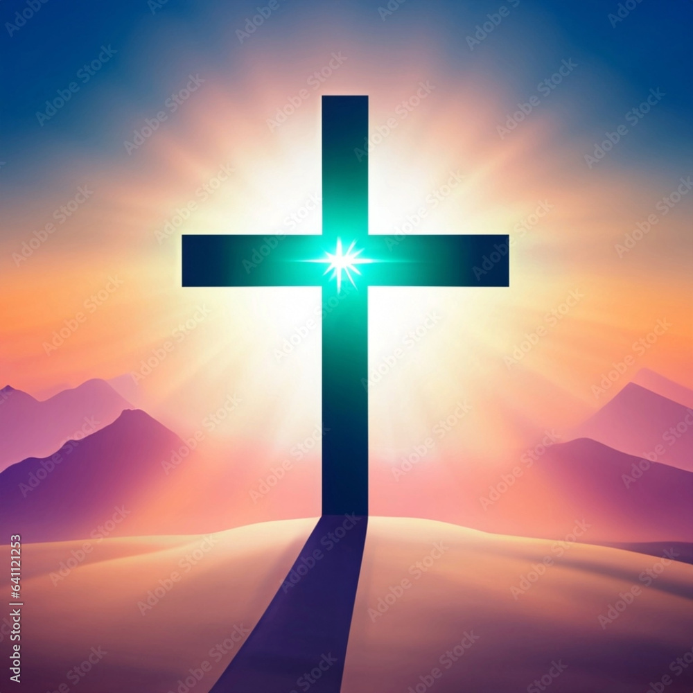 Jesus Christ designs for banner, posters, greetings.. Stock Photo ...