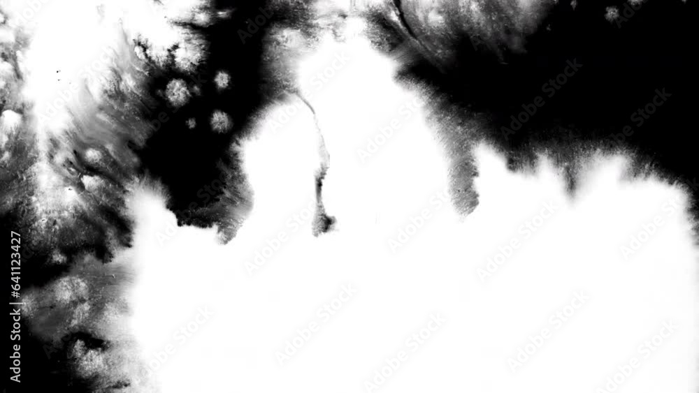 ink transition on white screen, drop texture, ink transition splatter ...