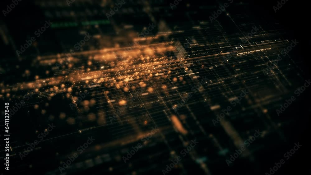 Advanced data matrix simulation UI with cutting-edge digital ...