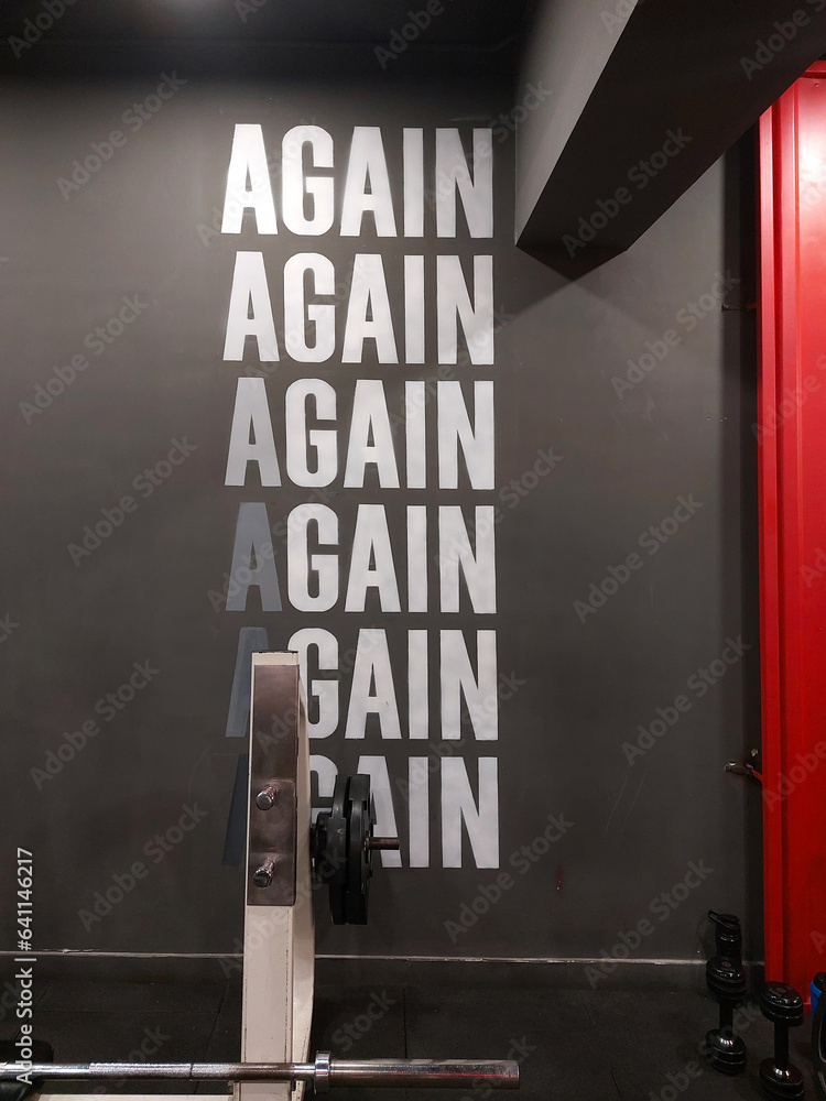 Gym motivational quotes in gym, written on gym walls, weights, strong ...