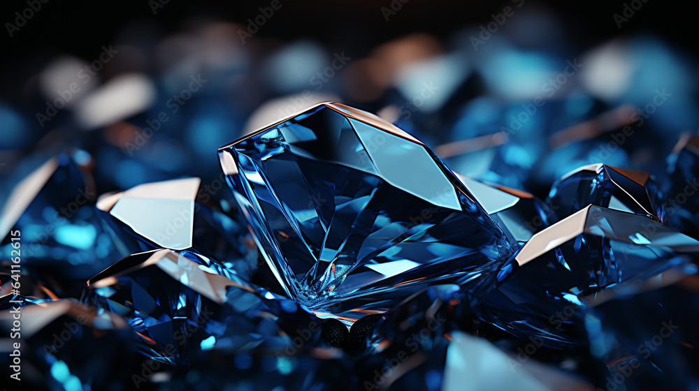 Sparkling blue diamond background Stock Photo | Adobe Stock