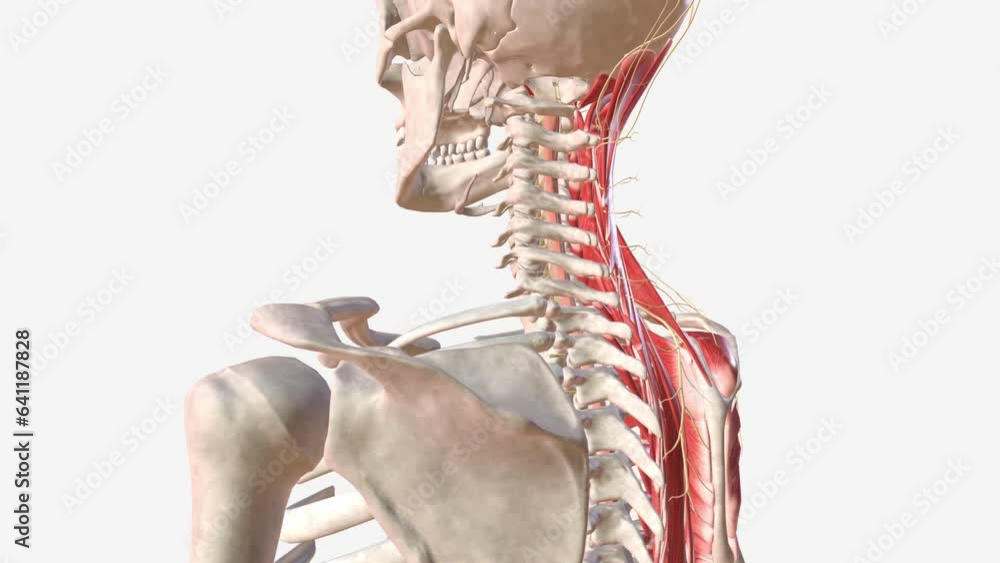 The neck muscles are innervated by various cervical nerves and their ...