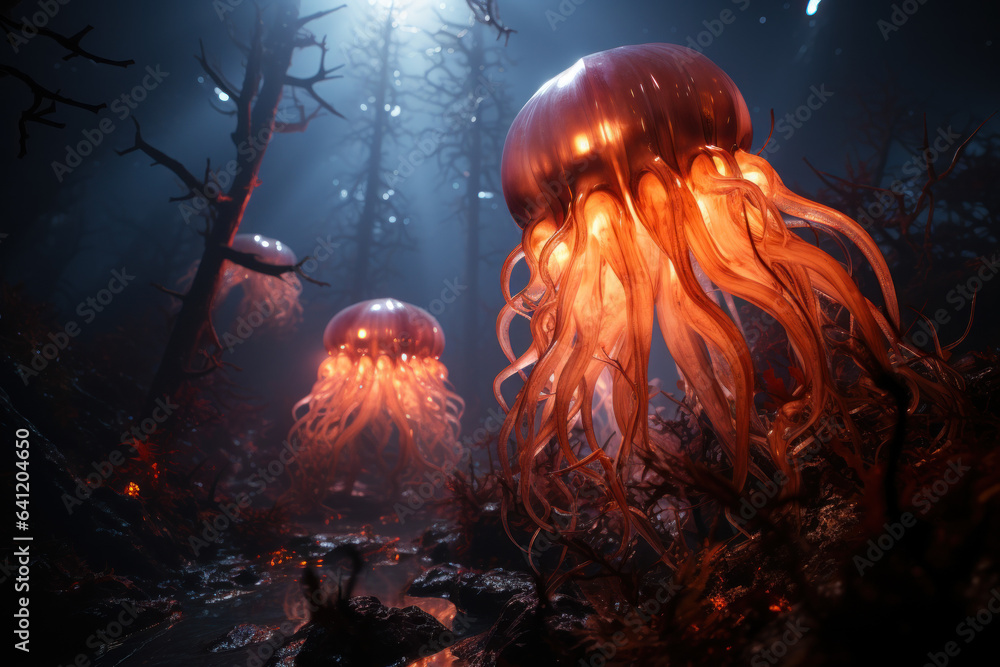 A scientific research expedition explores deep-sea trenches, uncovering ...